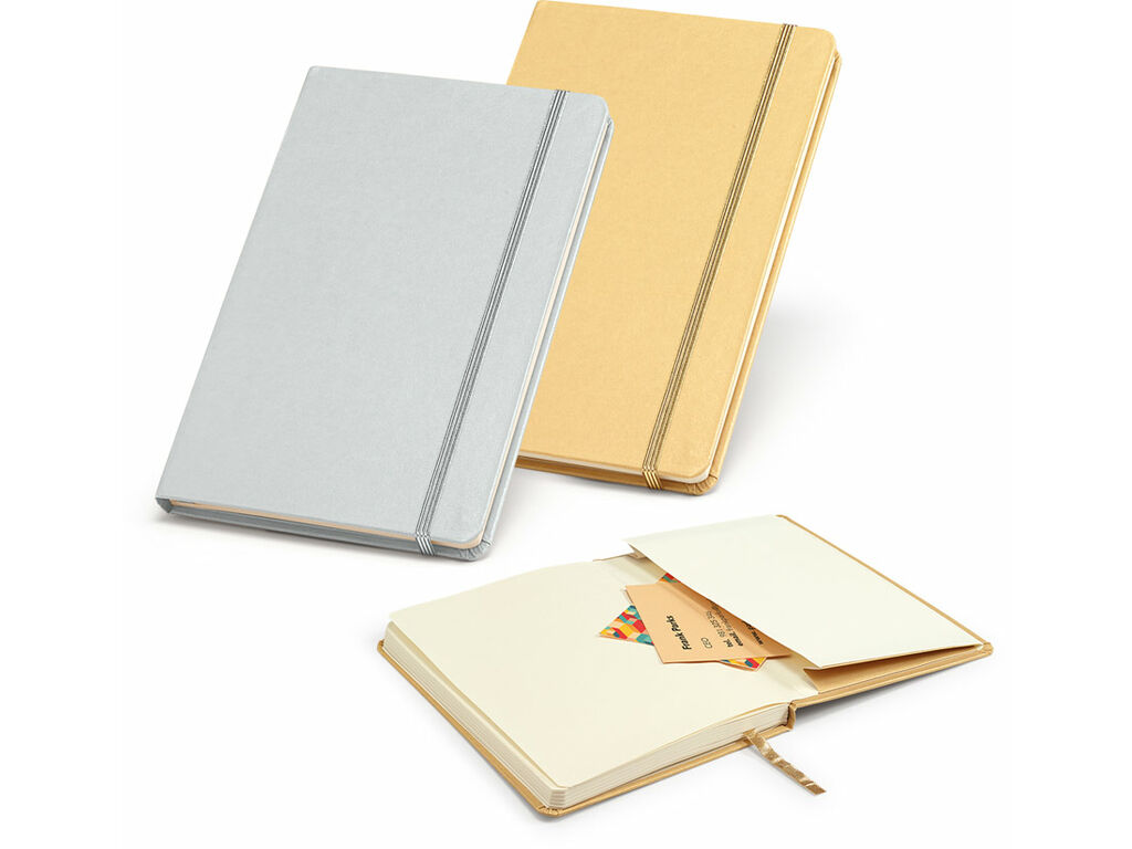 Libreta personalizada con bolsillo interior 13,7 x 21 cm