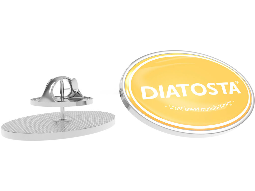 Pin ovalado metálico personalizado