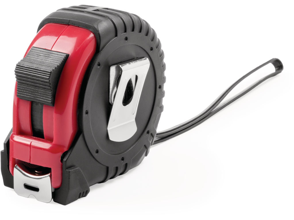 Flexometro en goma forma rueda de 5m con clip