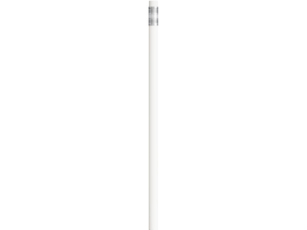 Lápiz blanco classic eco con goma personalizado BIC