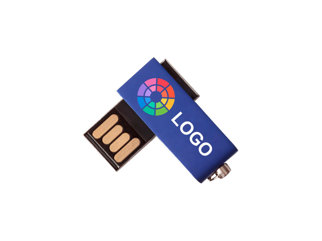 Pendrive USB mini de aluminio ideal para merchandising (mín. 100)